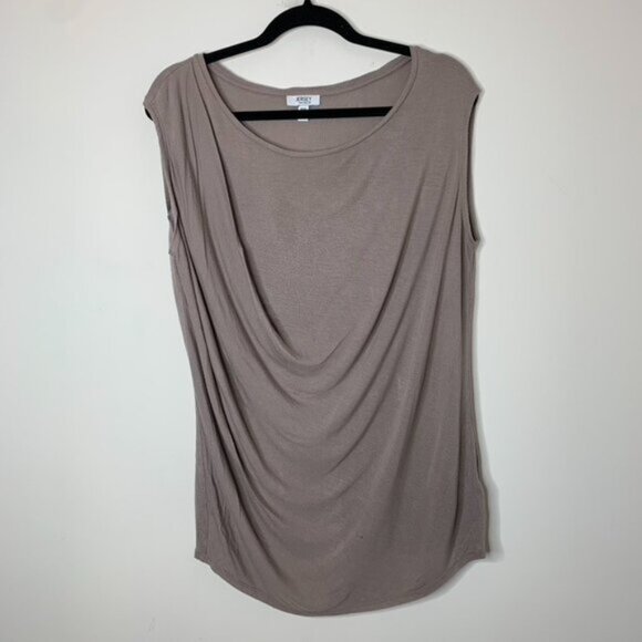 Jacob | Tops | Jacob Jersey Womens Top Draped Neck Y2k 200s 90s Taupe ...